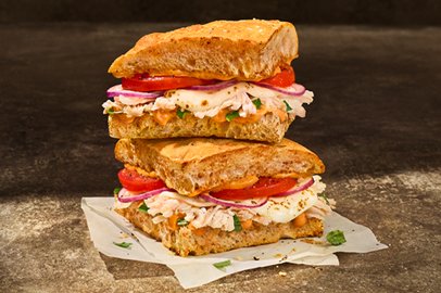 Zesty Tuscan Asiago Bagel Stack