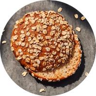 Avocado, Egg White, Spinach & Cheese on Sprouted Grain Bagel Flat ...